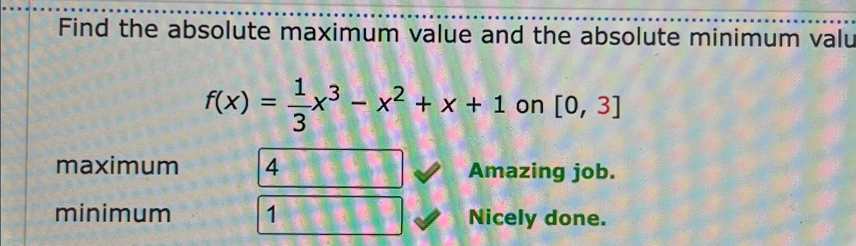 Solved Find the absolute maximum value and the absolute | Chegg.com