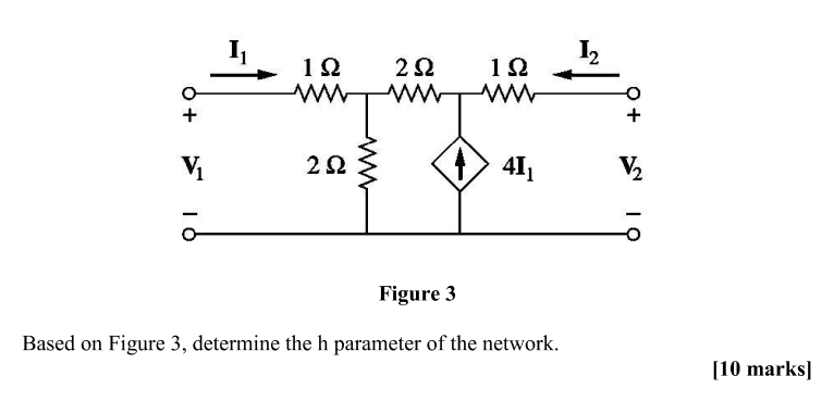 Solved Figure 3Based on Figure 3, ﻿determine the h parameter | Chegg.com