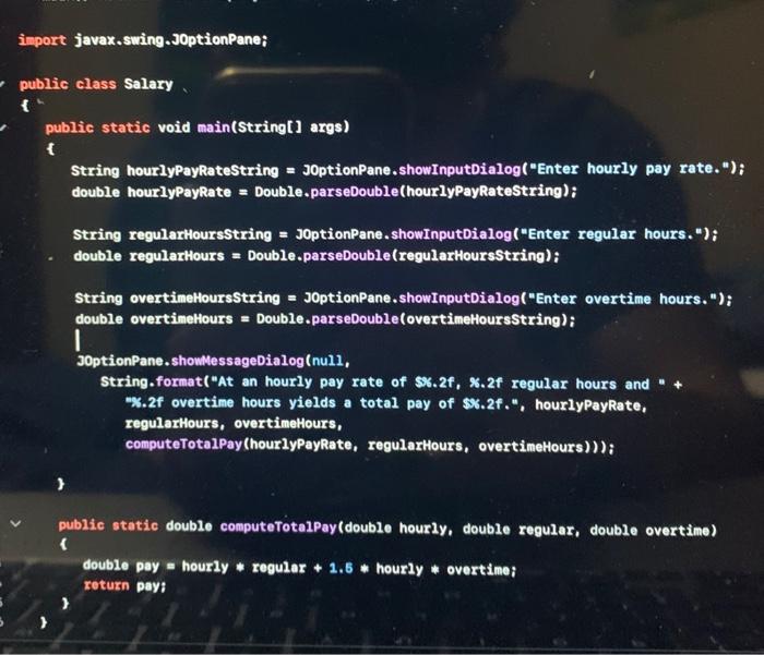 Solved Ublic Class Salary Public Static Void Mainstring 6446