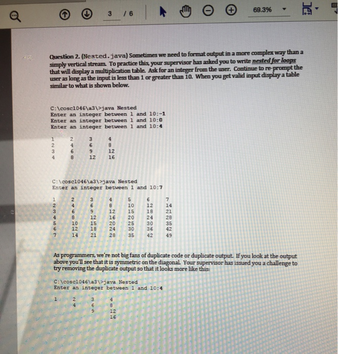 Solved @ @ @ 3.70 m o © 60.3% Question 2. (Nested.java) | Chegg.com