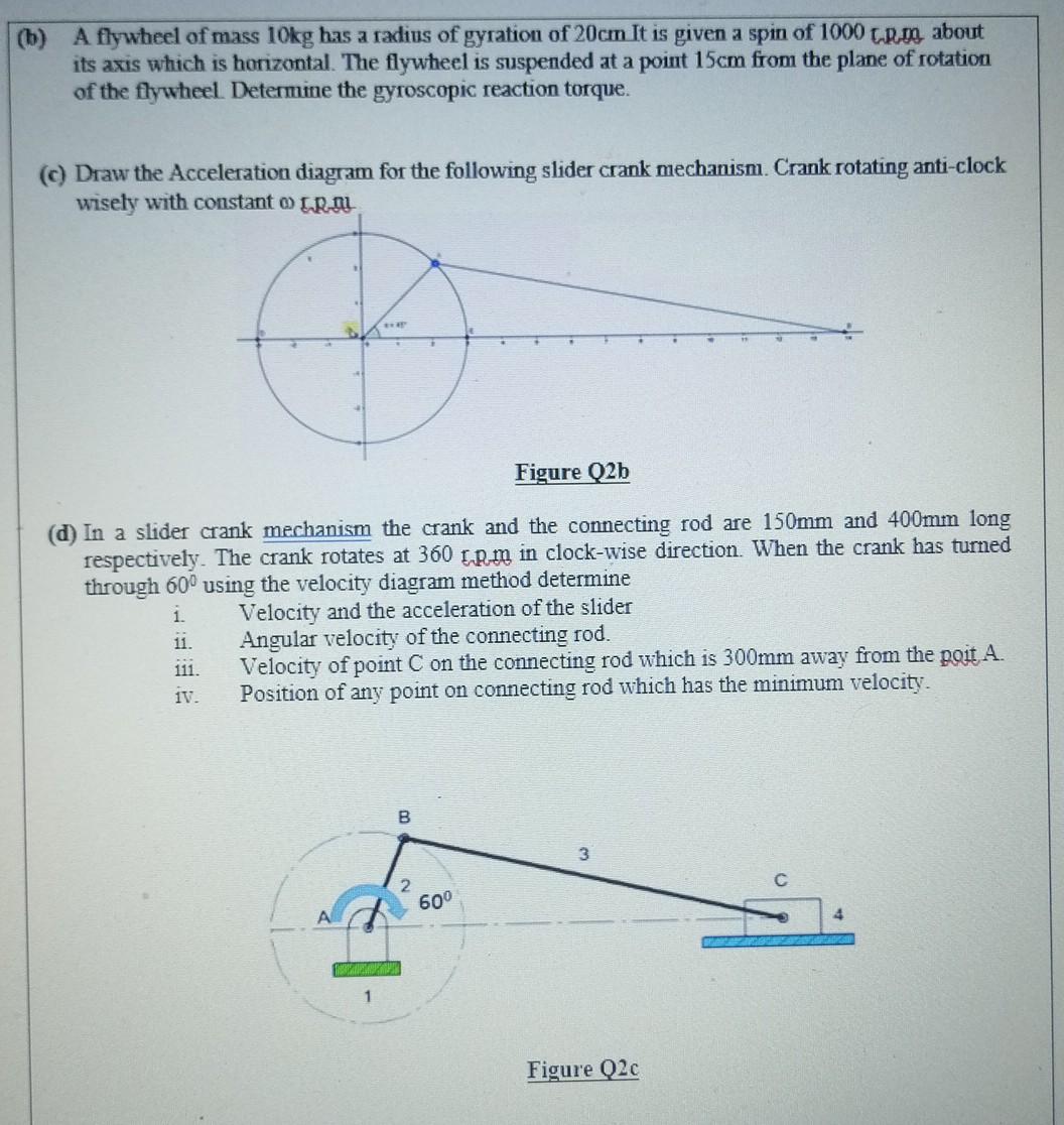 Solved Part 2 (a) A drum is made to revolve about its centre | Chegg.com