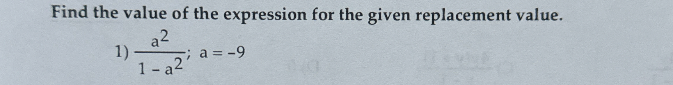 Solved Find the value of the expression for the given | Chegg.com