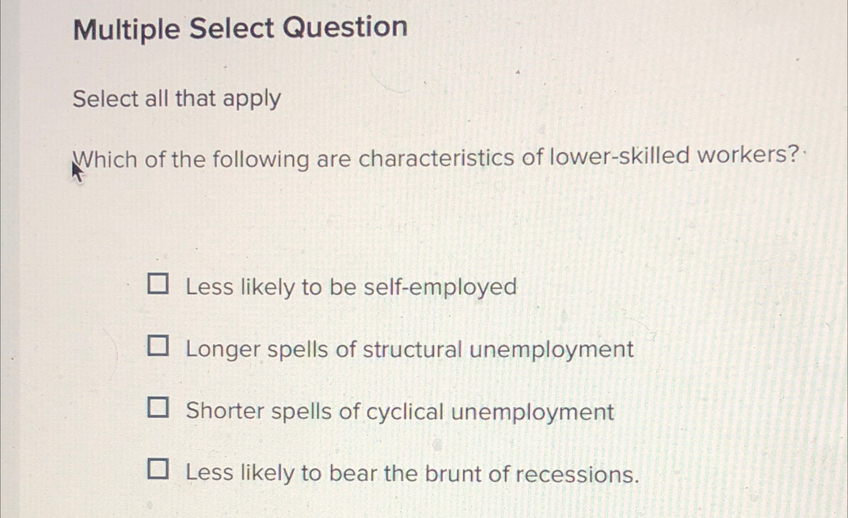 Solved Multiple Select QuestionSelect all that applyWhich of | Chegg.com