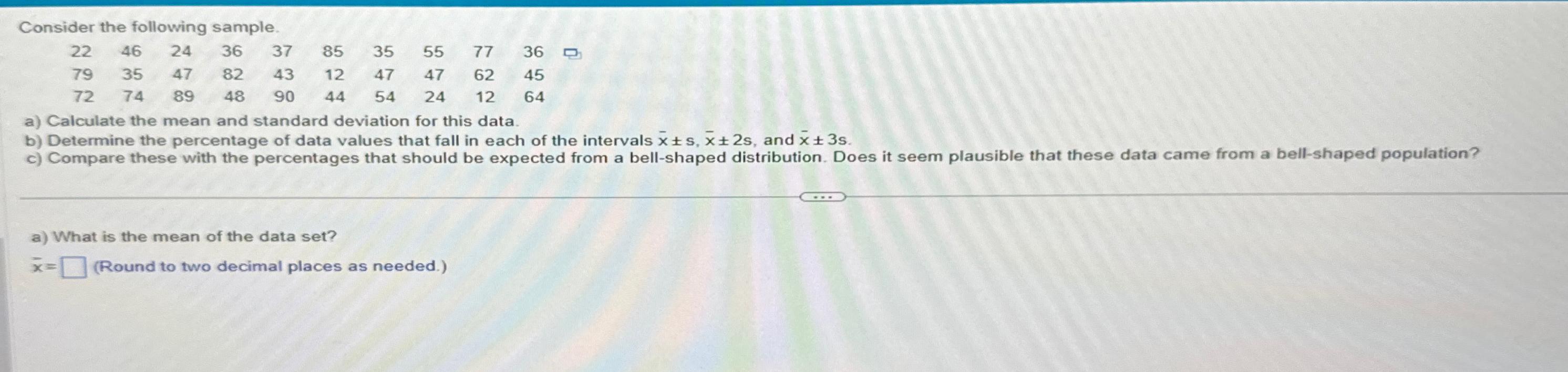 Solved Consider the following | Chegg.com