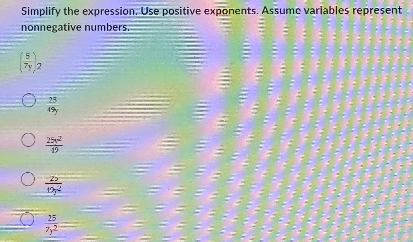 Solved Simplify the expression. Use positive exponents. | Chegg.com