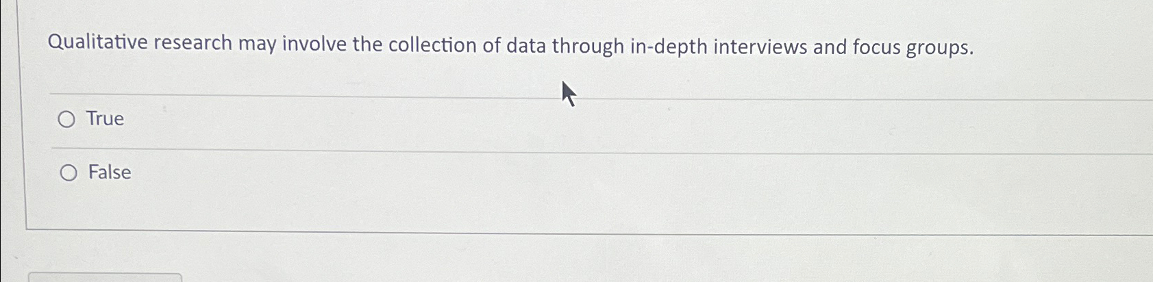 Solved Qualitative research may involve the collection of | Chegg.com