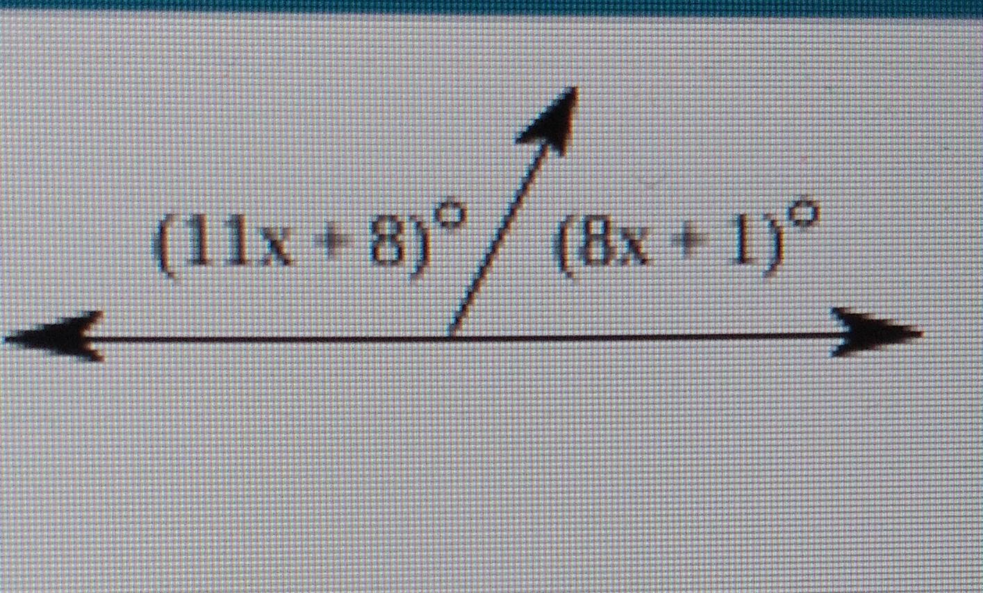 Solved (11x+8)∘/(8x+1)∘ | Chegg.com