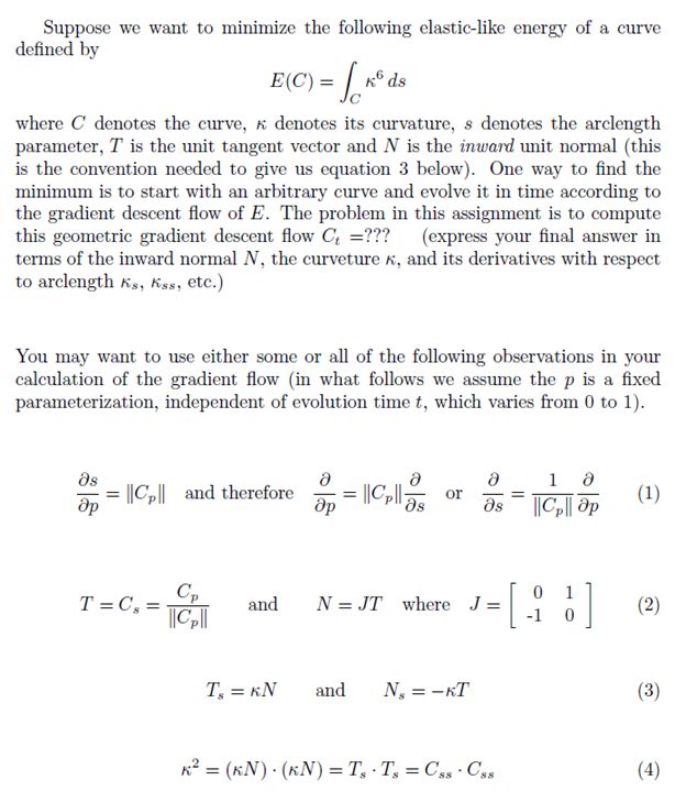 Solved Suppose we want to minimize the following | Chegg.com