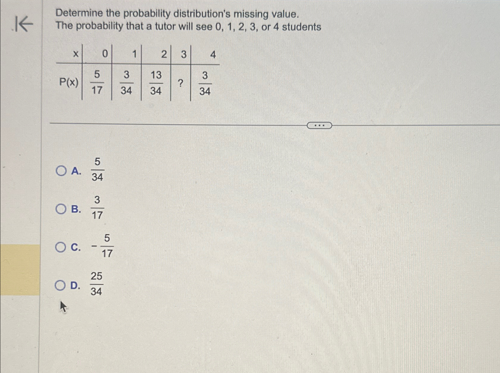 Solved Determine the probability distribution's missing | Chegg.com