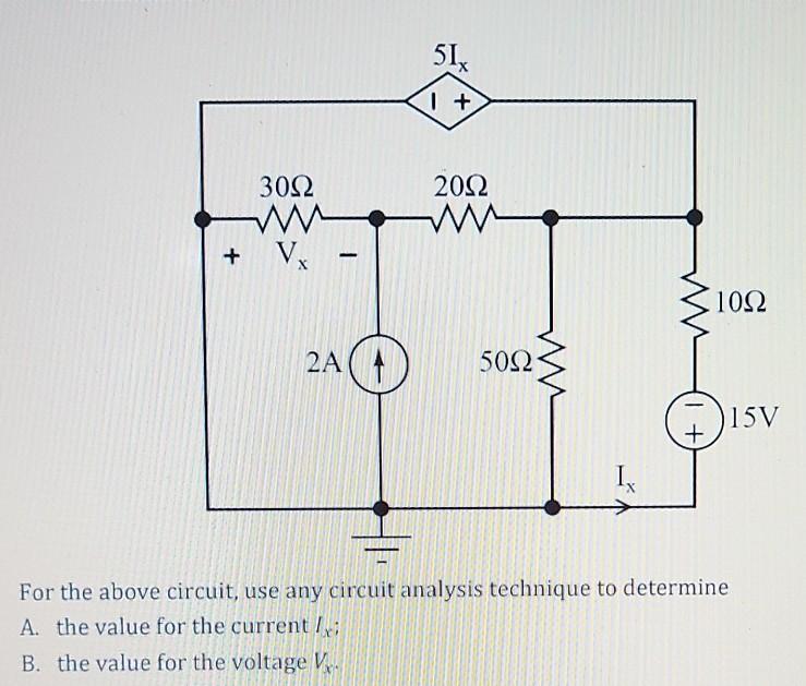 Solved 51. I + 3092 2012 w + V. - 1092 2A 5092 15V + I, For | Chegg.com