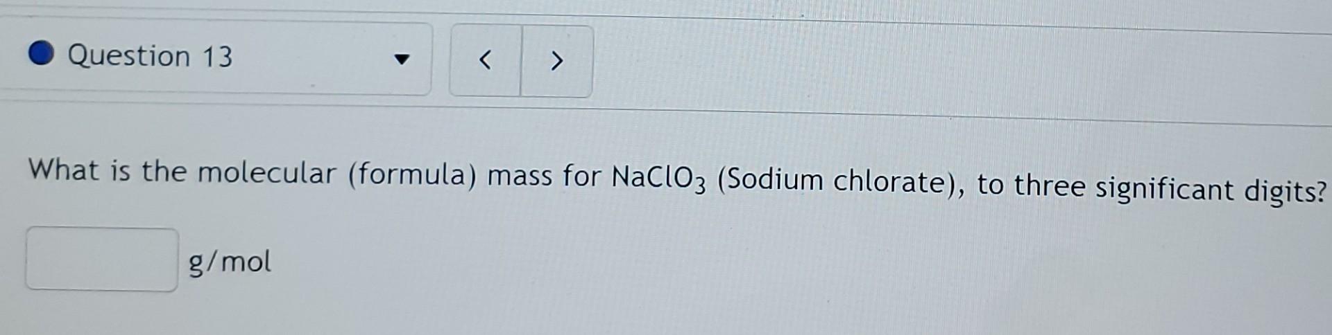 Solved Question 13 . What is the molecular (formula) | Chegg.com
