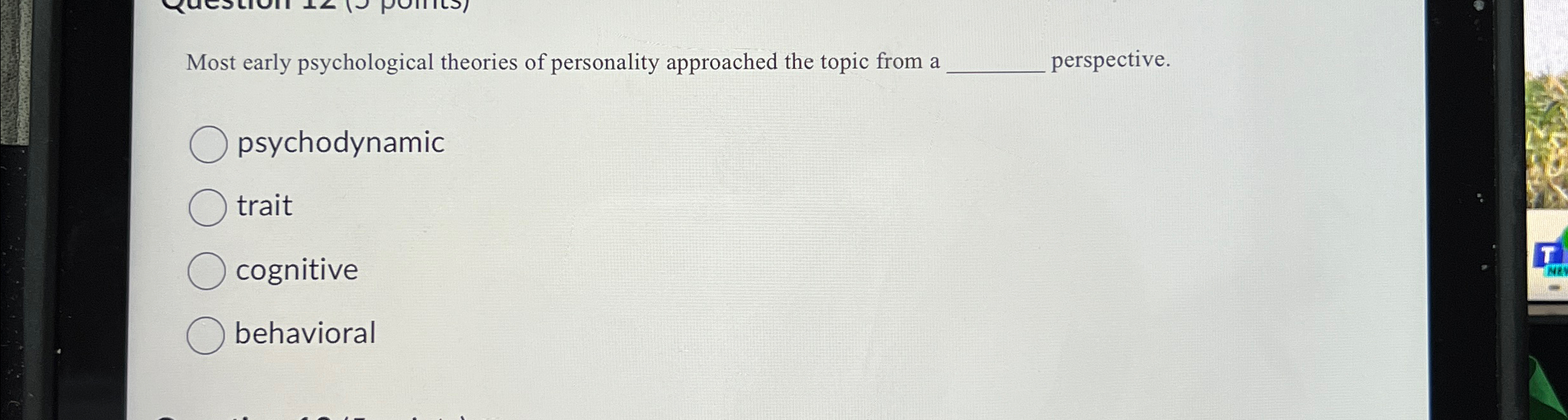 Solved Most early psychological theories of personality | Chegg.com