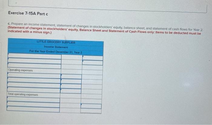 Solved Required information Exercise 7-15A Comprehensive | Chegg.com