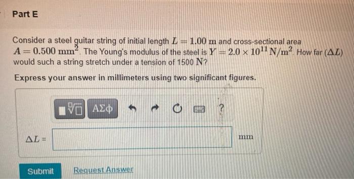 Solved Young's Modulus 10 of 11 Cat To understand the | Chegg.com