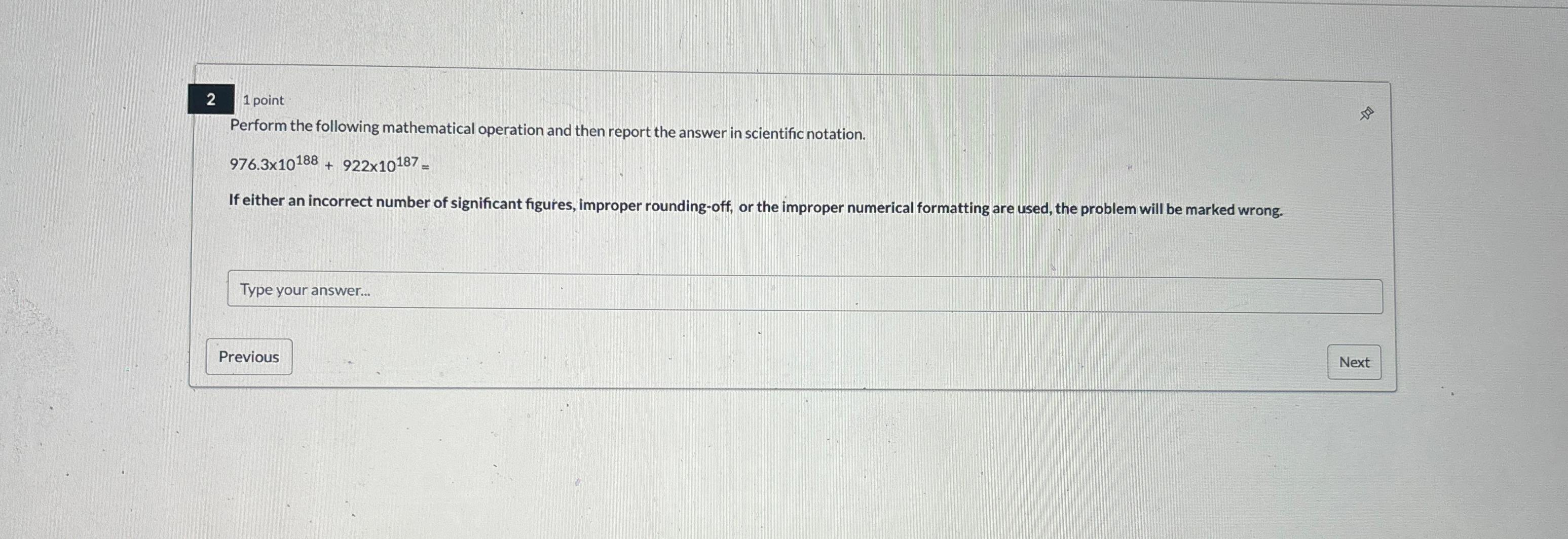 Solved Perform the following mathematical operation and then | Chegg.com