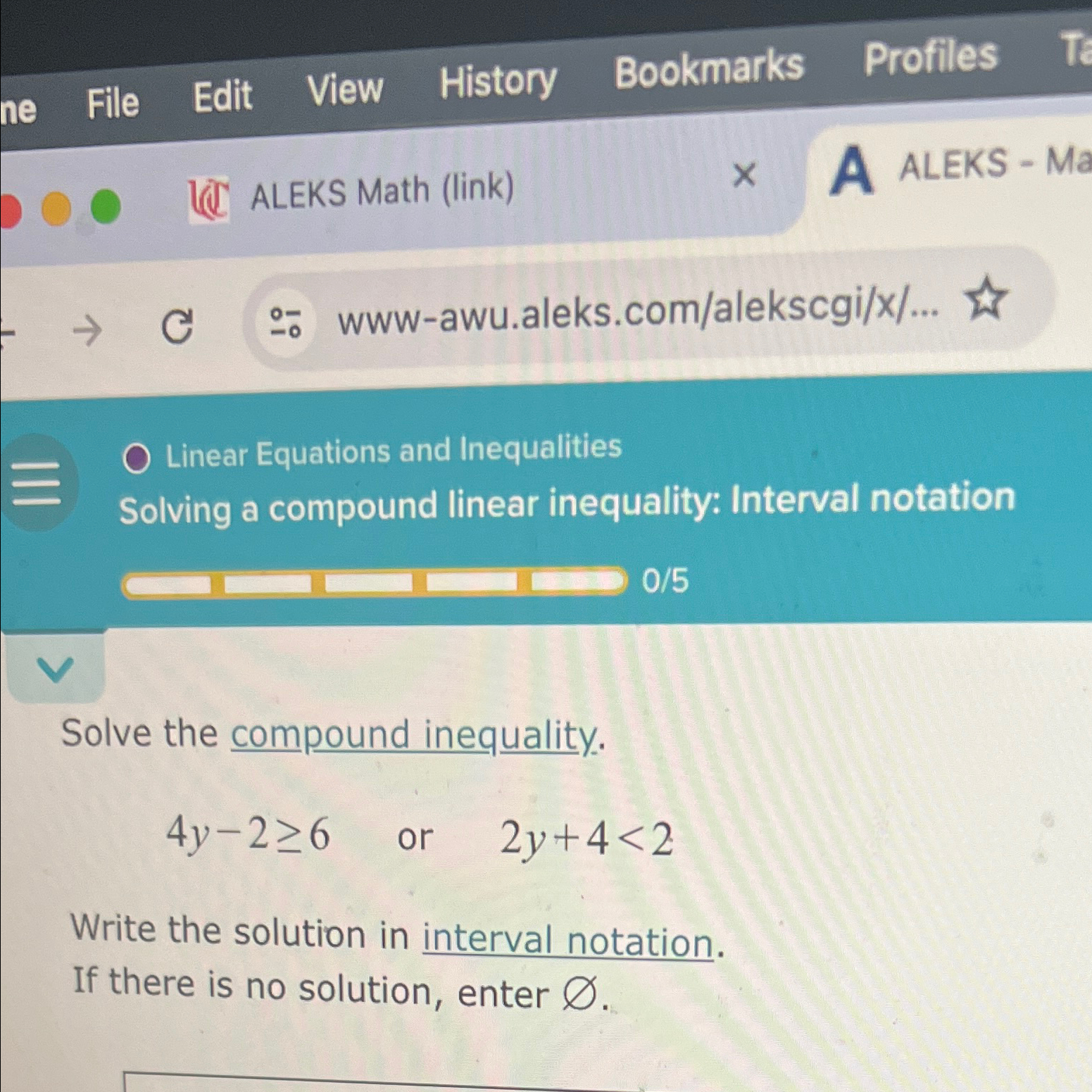 Solved Linear Equations and InequalitiesSolving a compound | Chegg.com