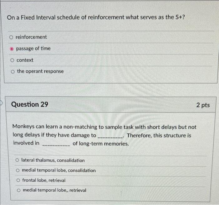 Solved On a Fixed Interval schedule of reinforcement what | Chegg.com
