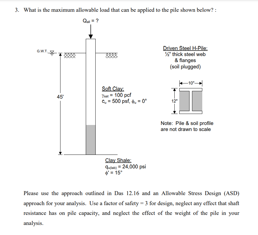 Solved What is the maximum allowable load that can be | Chegg.com