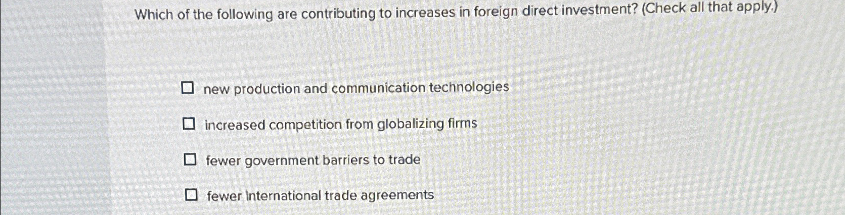 Solved Which of the following are contributing to increases | Chegg.com