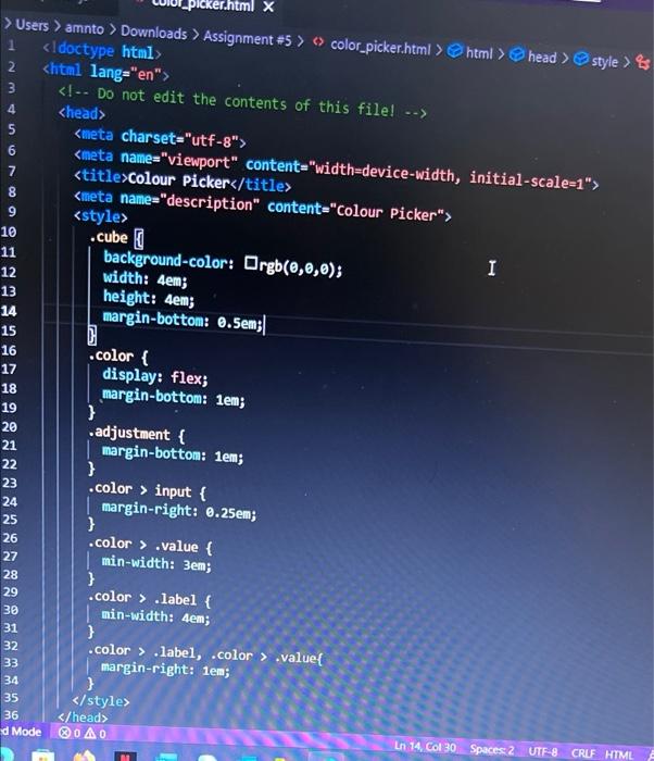 Solved Assignment #5 For this week's assignment, you are to | Chegg.com