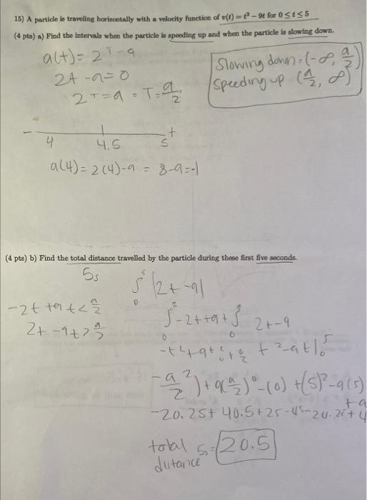 Solved 15) A particle is traveling horizontally with a | Chegg.com