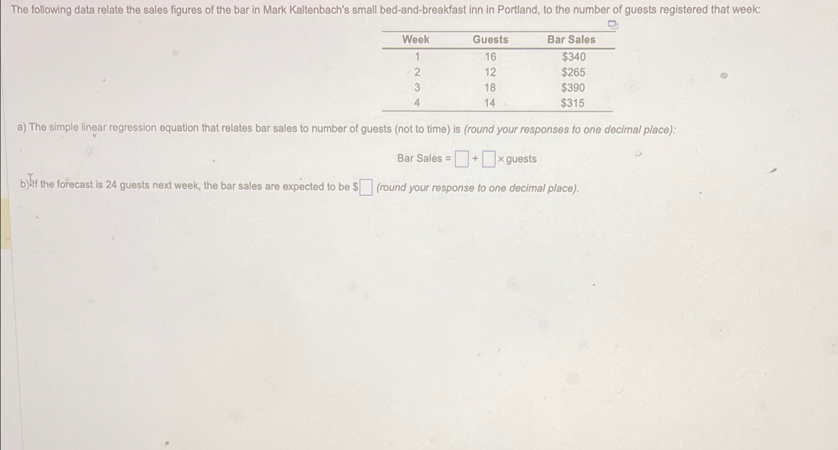 The Following Data Relate The Sales Figures Of The