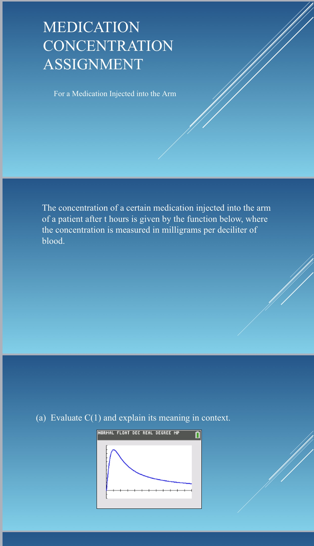 Solved MEDICATIONCONCENTRATIONASSIGNMENTFor a Medication | Chegg.com