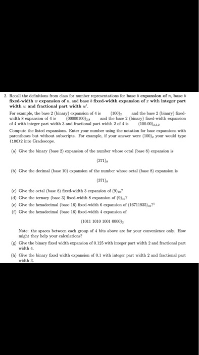Solved 2. Real the definition from a former prestations for | Chegg.com