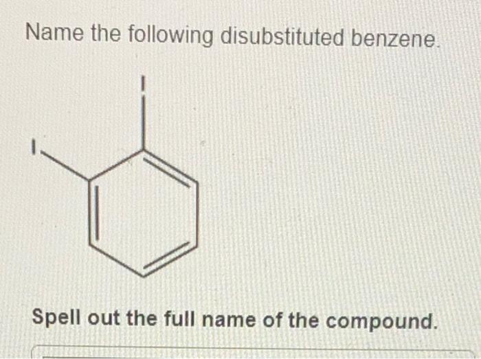 Solved Part B Name the following disubstituted benzene. Br | Chegg.com
