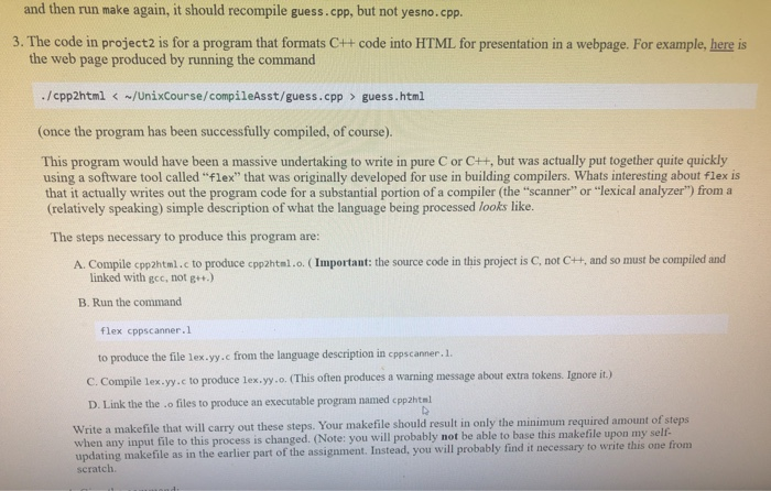 Solved and then run make again, it should recompile | Chegg.com