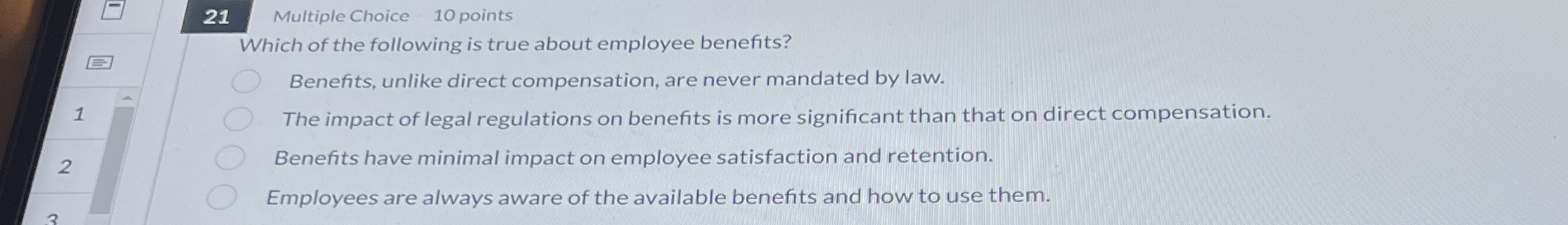 Solved 21 ﻿Multiple Choice 10 ﻿pointsWhich of the following | Chegg.com