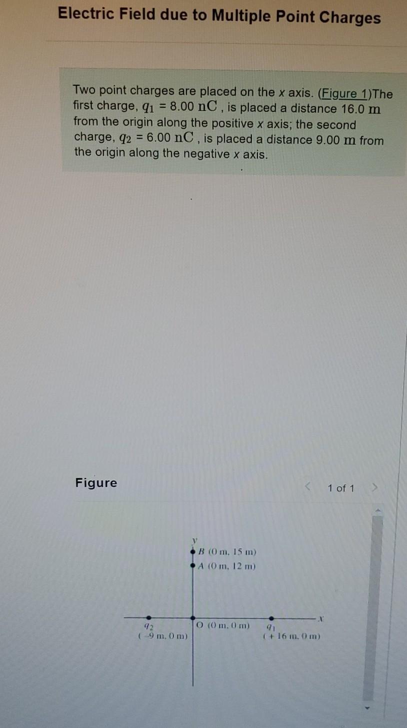 Solved Electric Field due to Multiple Point Charges Two | Chegg.com