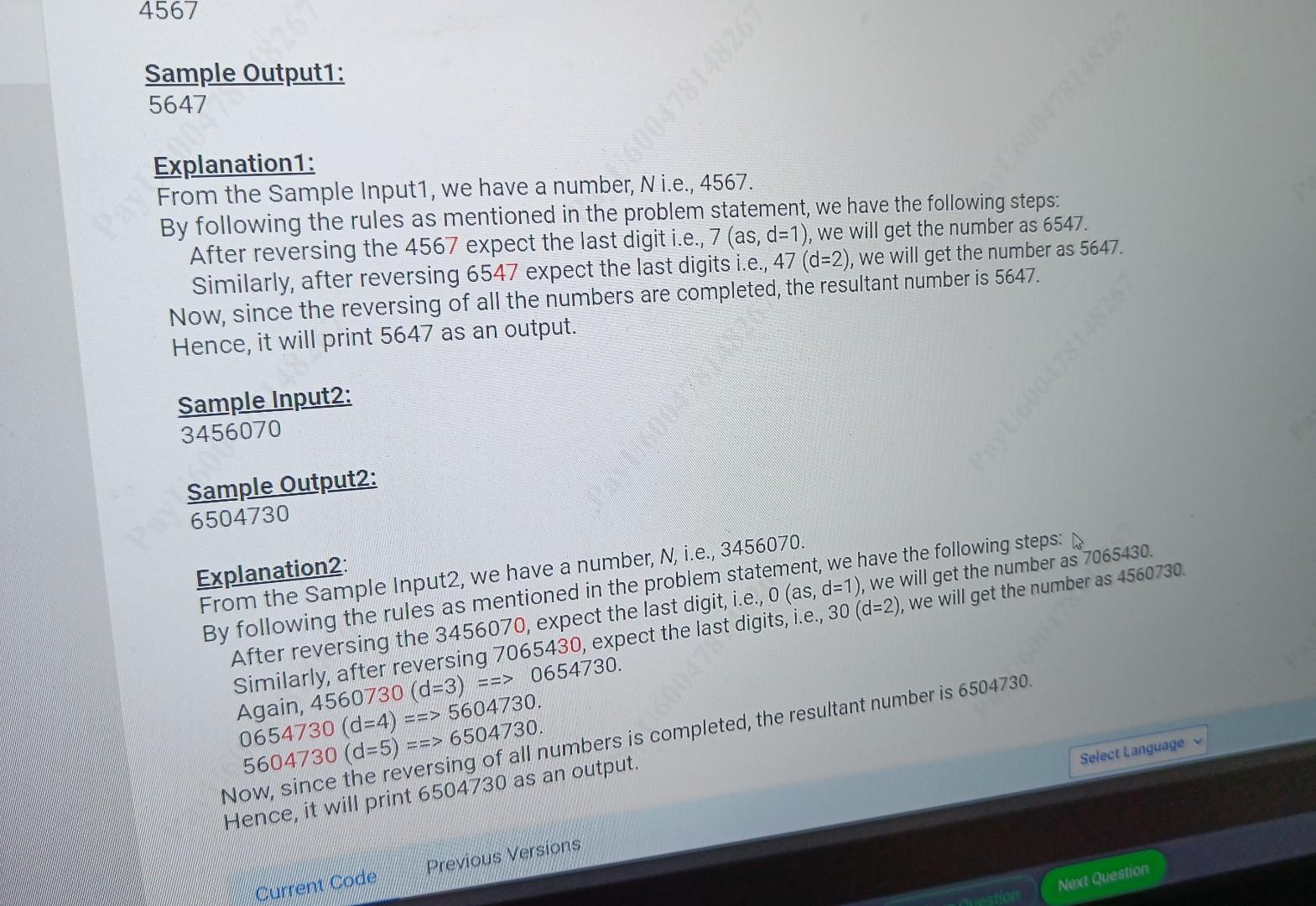 Solved Consider A Number N Write A Program To Print The 