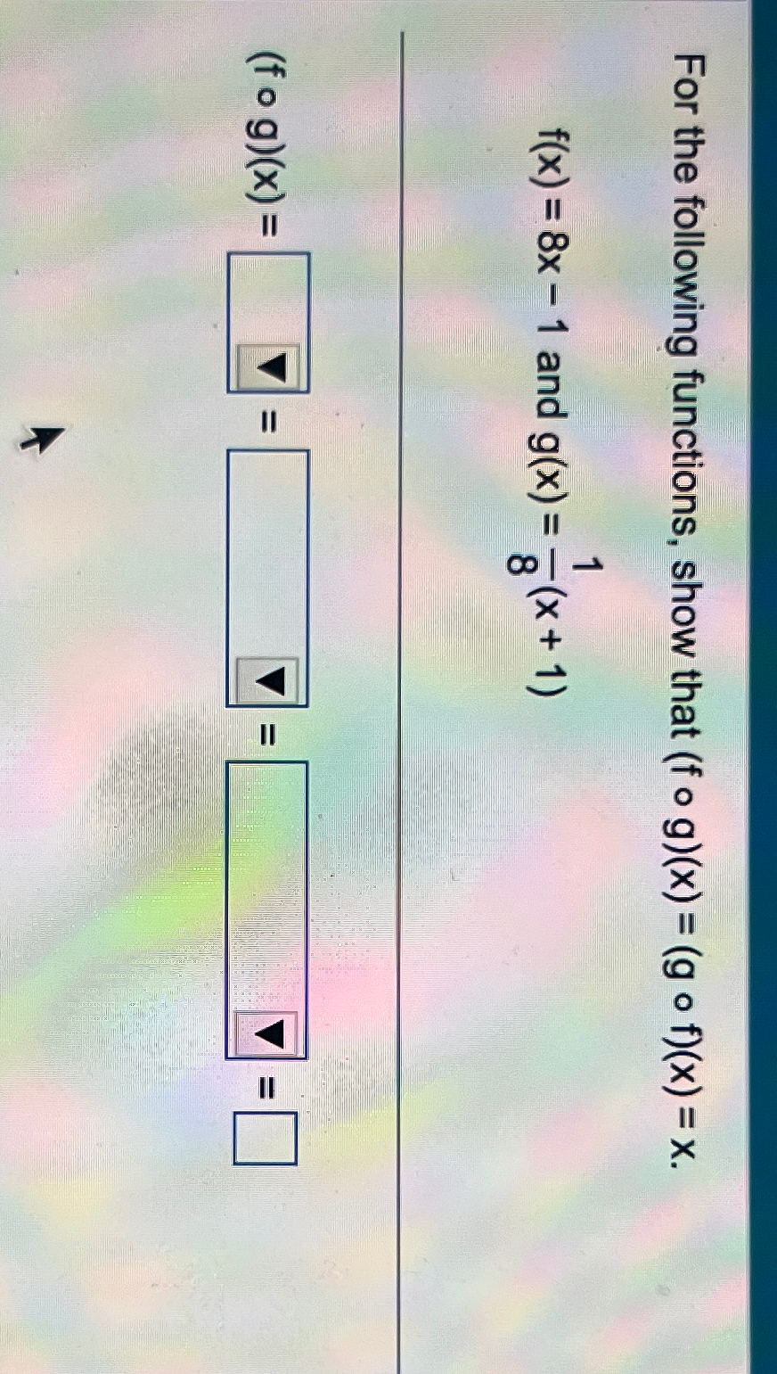 Solved For the following functions, show that | Chegg.com