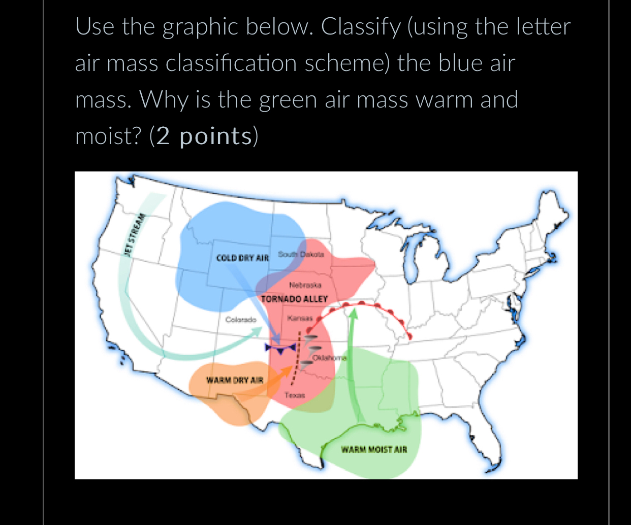 Solved Use the graphic below. Classify (using the letter air | Chegg.com
