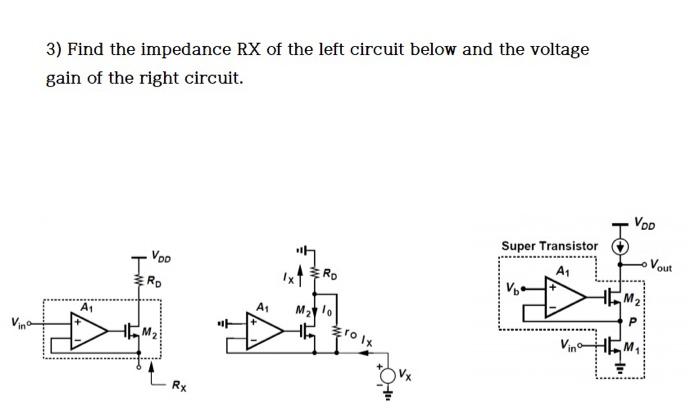 Solved 1) Output voltage Vmin, Vmax value and small-signal | Chegg.com