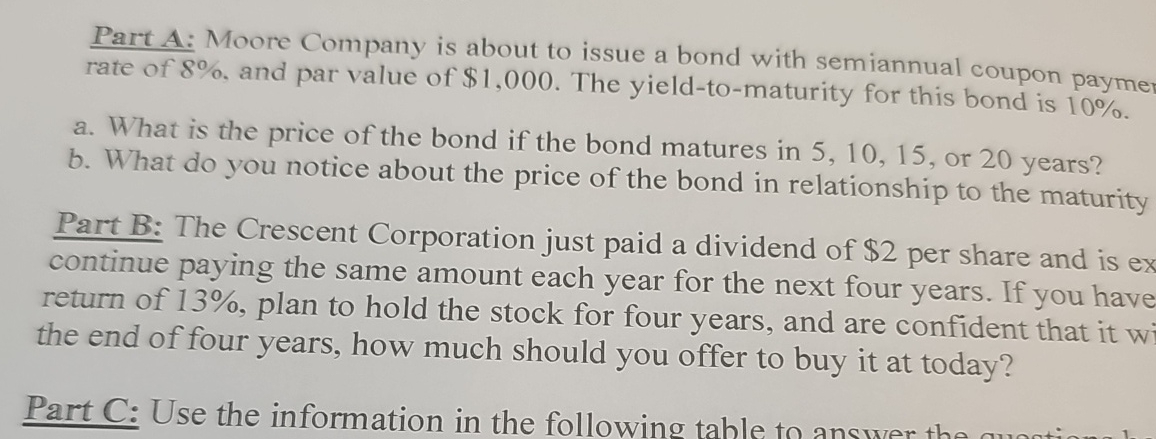 Solved part A and part b are not answered. assistance | Chegg.com