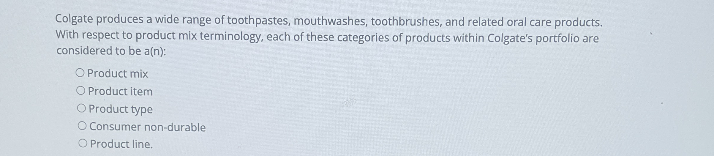 Solved Colgate produces a wide range of toothpastes, | Chegg.com