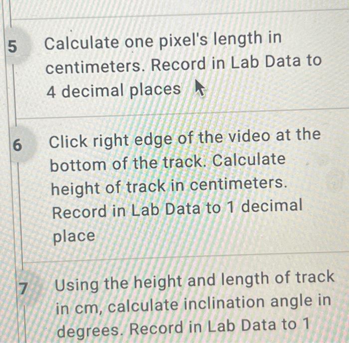 Conversion factors 1 frame 1 pixel Inclination Angle | Chegg.com
