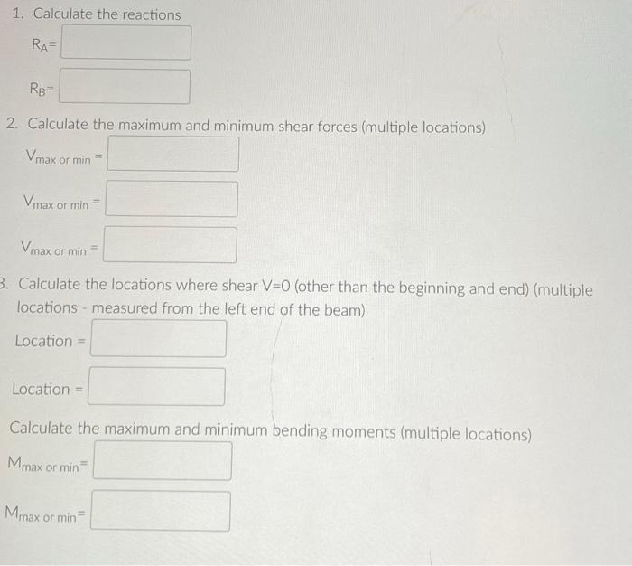 Solved MOMENT1. Calculate the reactions RA=RB= 2. Calculate | Chegg.com