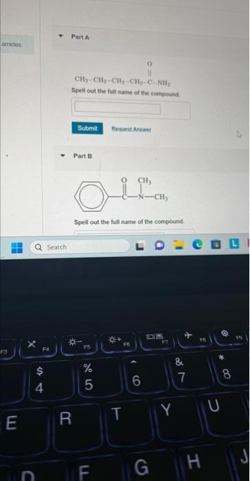 Solved Spell out the full name of the compound.Enter the | Chegg.com