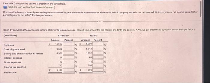 Solved Cleaview Company and Joanna Corporation ane | Chegg.com