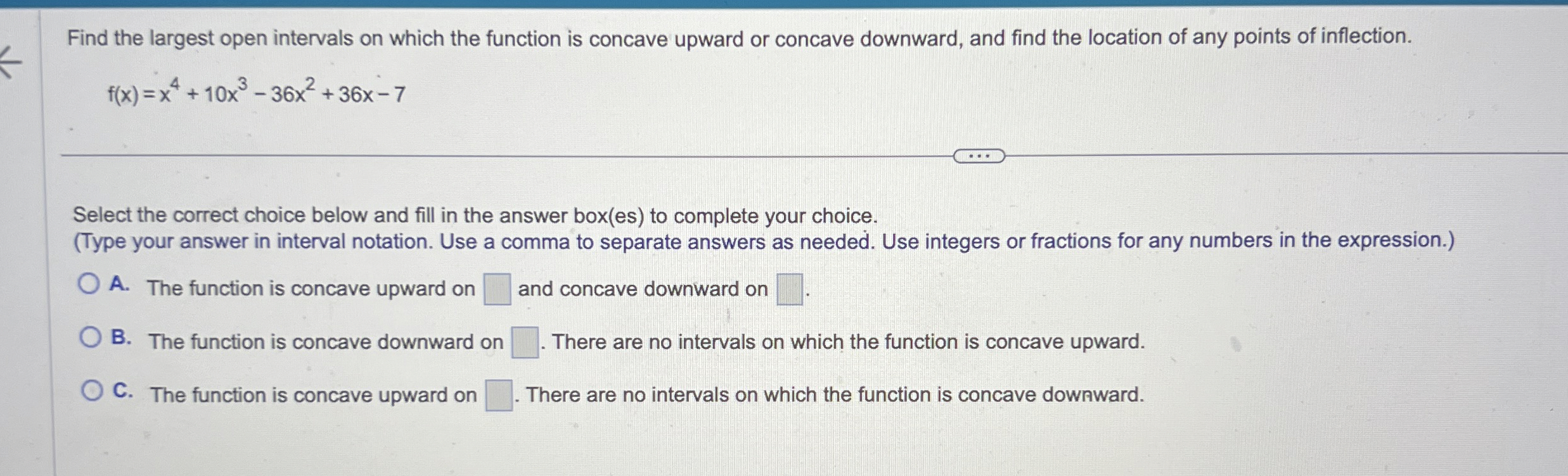 Solved Find the largest open intervals on which the function | Chegg.com