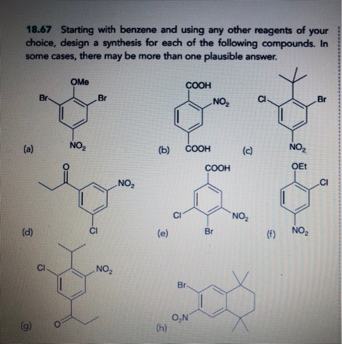 Solved 18.63 Propose an efficient synthesis for each of the | Chegg.com