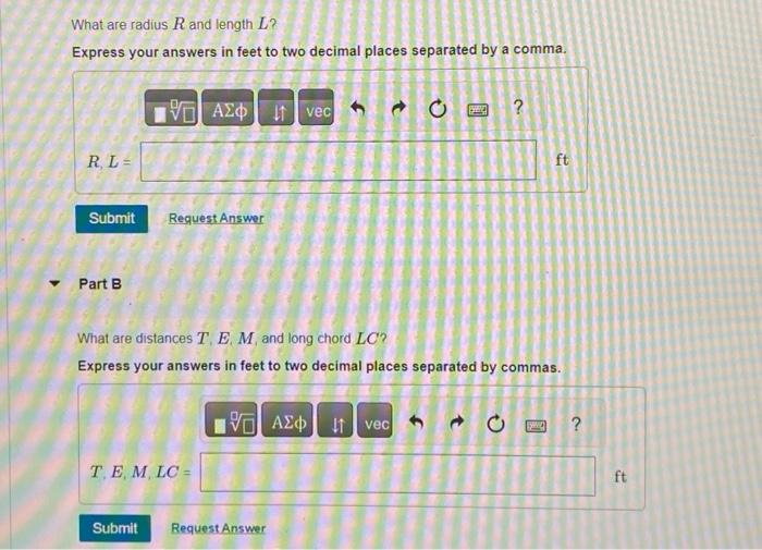Solved Compute L,T,E,M,LC,R, and stations of the PC and PT | Chegg.com