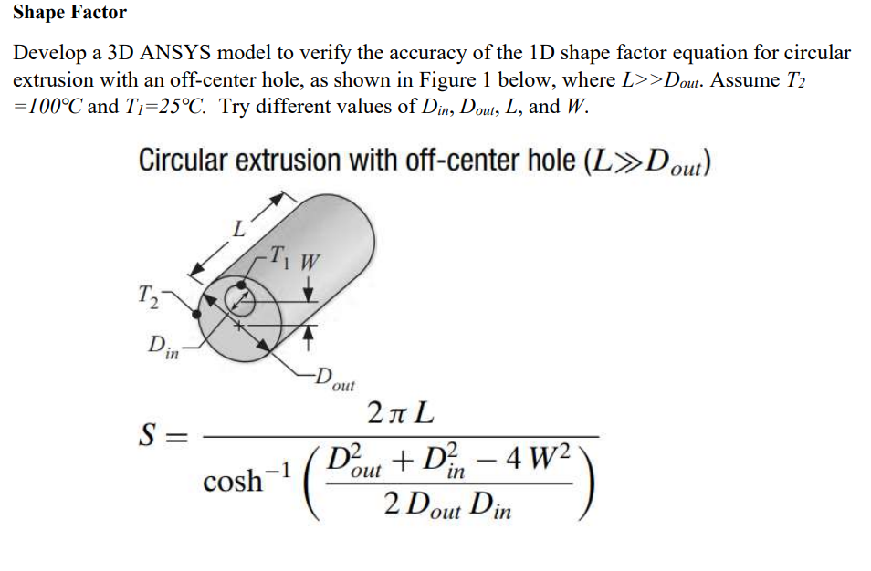 Solved Circular extrusion with off-center hole | Chegg.com