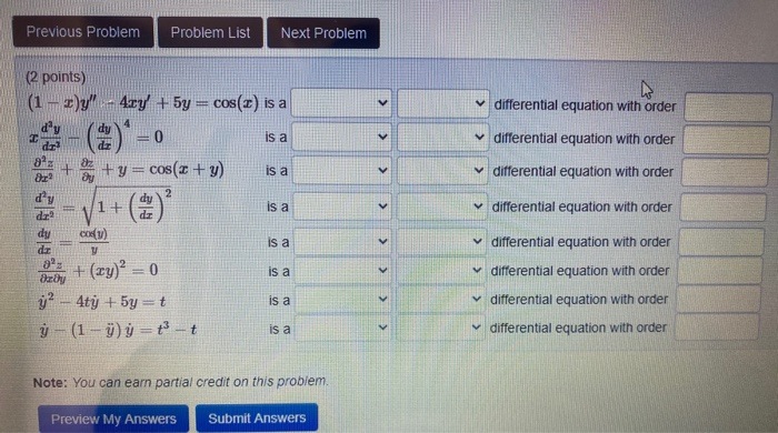 Solved Previous Problem Problem List Next Problem (2 points) | Chegg.com