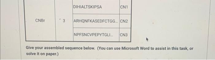 You use several reagents - three proteases and | Chegg.com