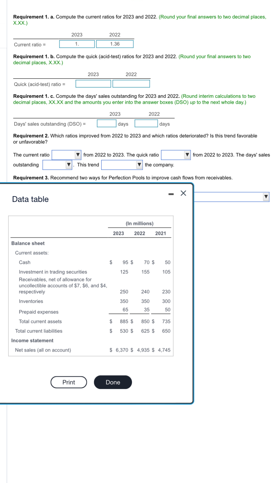 Solved Requirement 1. ﻿a. ﻿Compute the current ratios for | Chegg.com