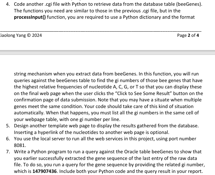 Solved Code another .cgi file with Python to retrieve data | Chegg.com
